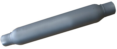 3 1/2" Round X 18" Long, 1.5" ID - Louvered Resonator/Hot Dog | eBay ...