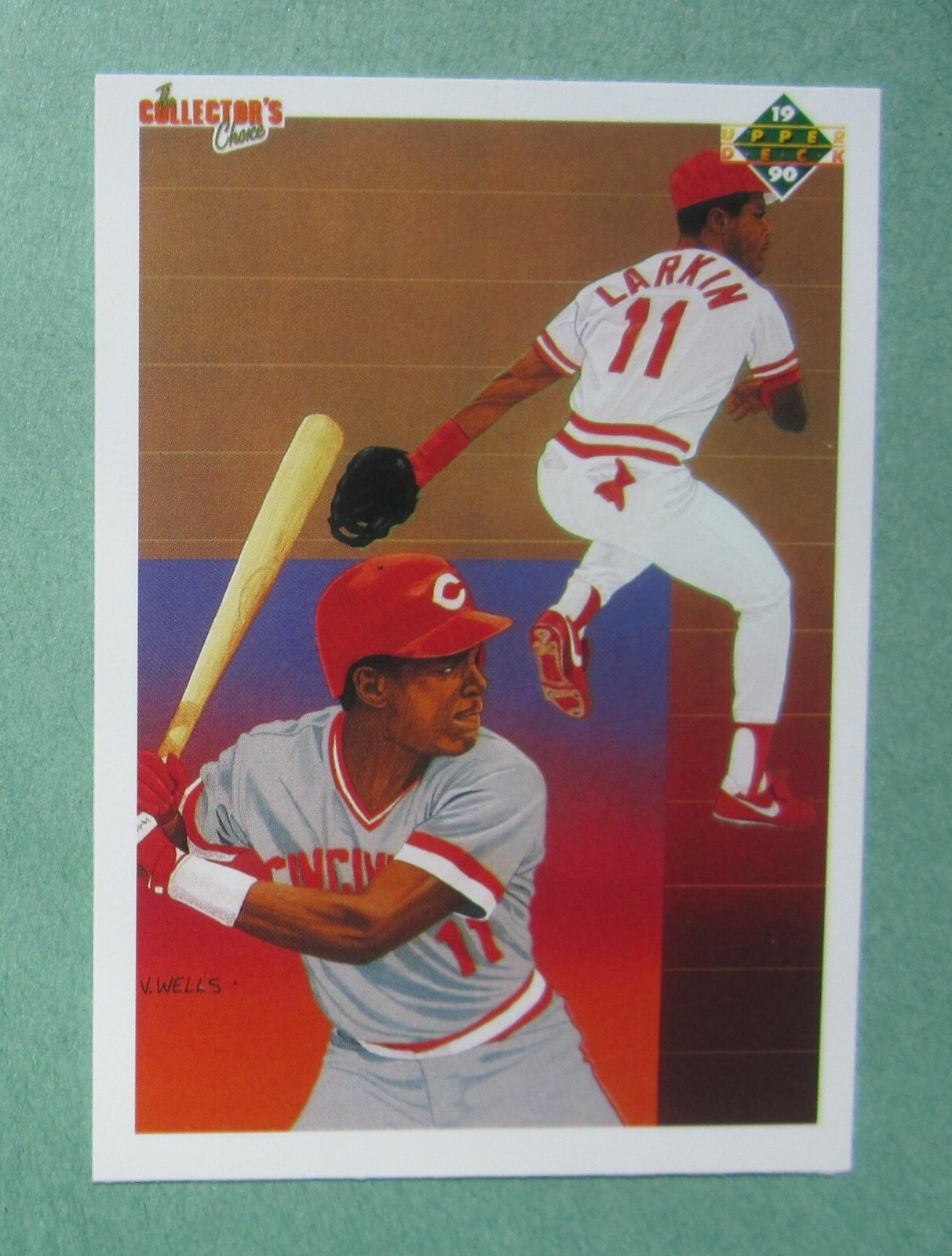1990 Upper Deck Barry Larkin Check List (Cincinnati Reds) #99 HOF NRMT ...