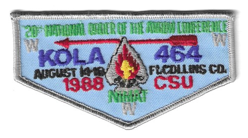 BSA OA LODGE 464 KOLA 1988 NOAC MINT FLAP | eBay