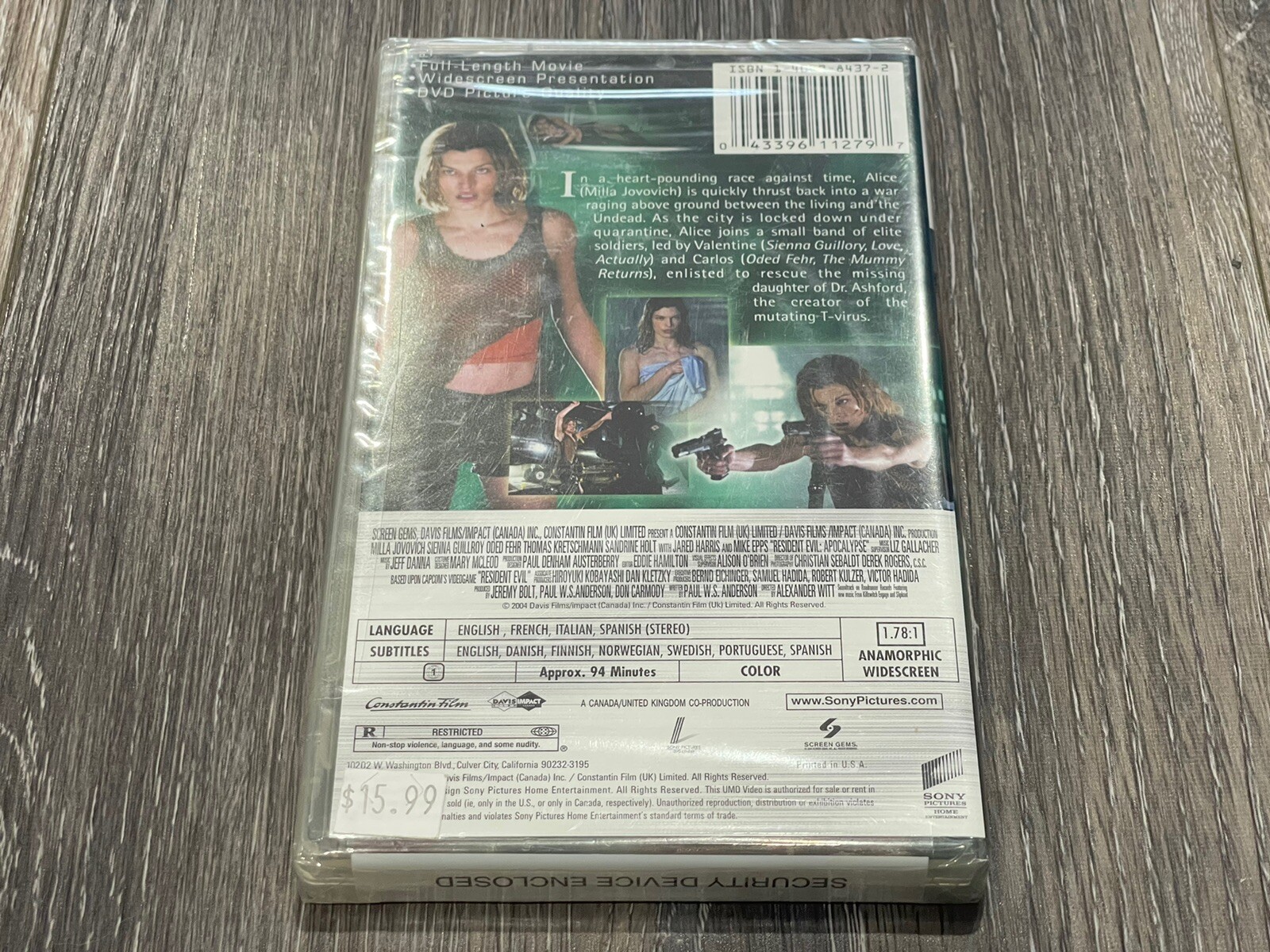 Resident Evil: Apocalypse (UMD, 2005, Universal Media Disc) for sale ...