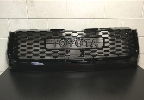 GENUINE TOYOTA TUNDRA TRD PRO BLACK 218 FRONT RADIATOR GRILLE OEM 53101 ...