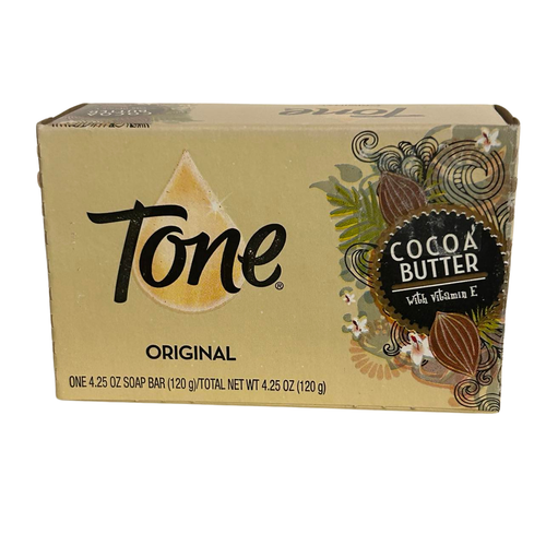 TONE Original Cocoa Butter Vitamin E Bath Bar Soap 4.25 oz New in Box ...