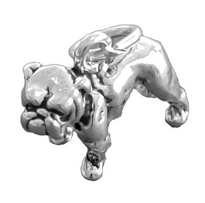 Limited edition sterling silver bulldog dog charm measuring 15mmx11mm ...