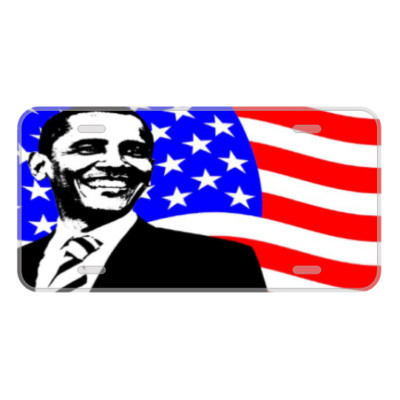 Custom Personalized License Plate Auto Car Tag Design With Barack Obama ...