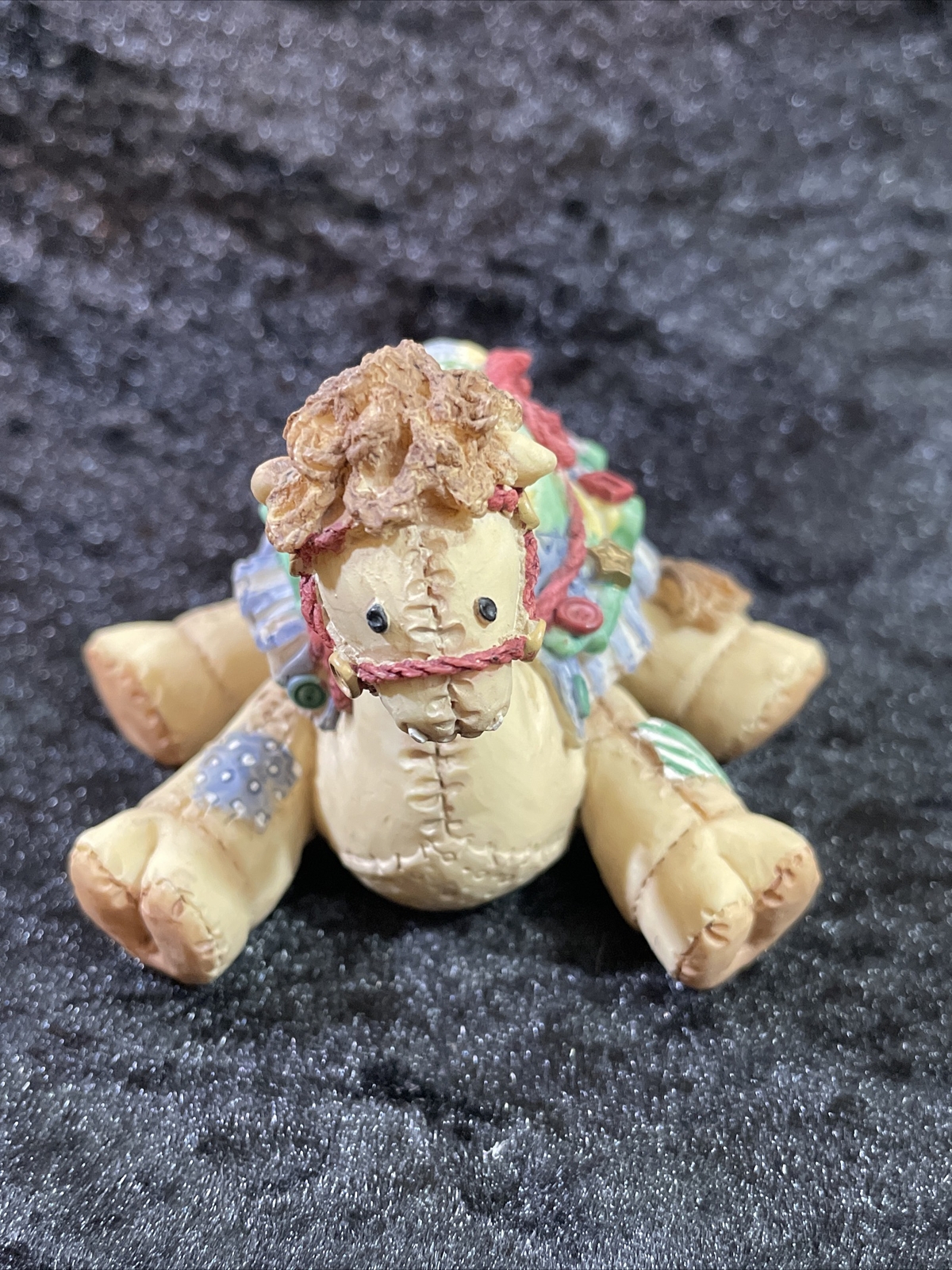 Baby Camel Sprawled on Belly w/Reins and Saddle - Whimsical & Cute! | eBay