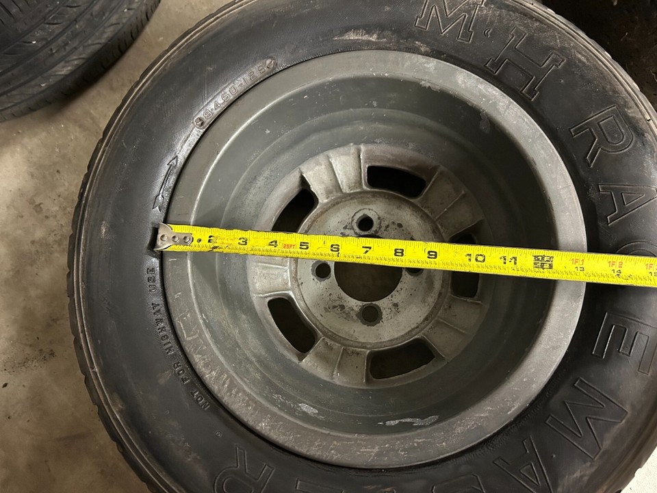 Vintage Halibrand 9-Inch, 4-Pin Racing Wheel with MH Racemaster Tire | eBay