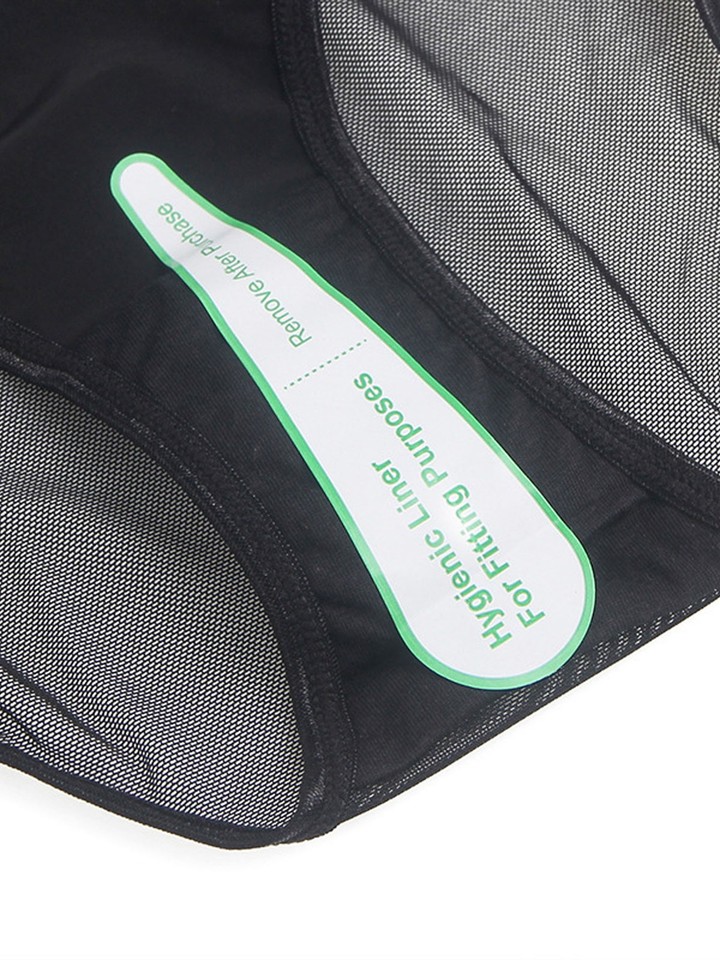 Women Briefs Mesh Underwear PU Patchwork Panties Party Wet Look Bikini ...