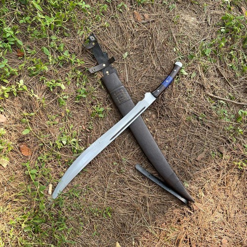 Custom Handmade Carbon Steel Blade Tactical Scimitar Sword Hunting ...