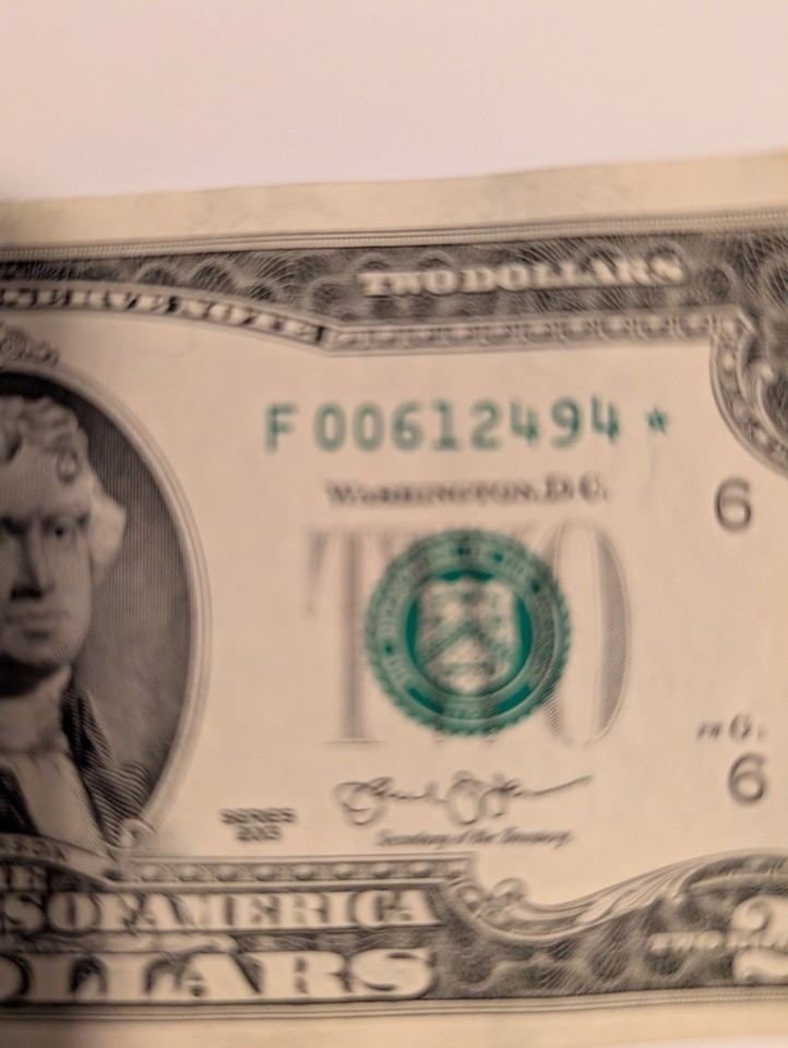 A $2.00 2013 STAR NOTE WITH VERY LOW SERIAL NUMBERS | eBay