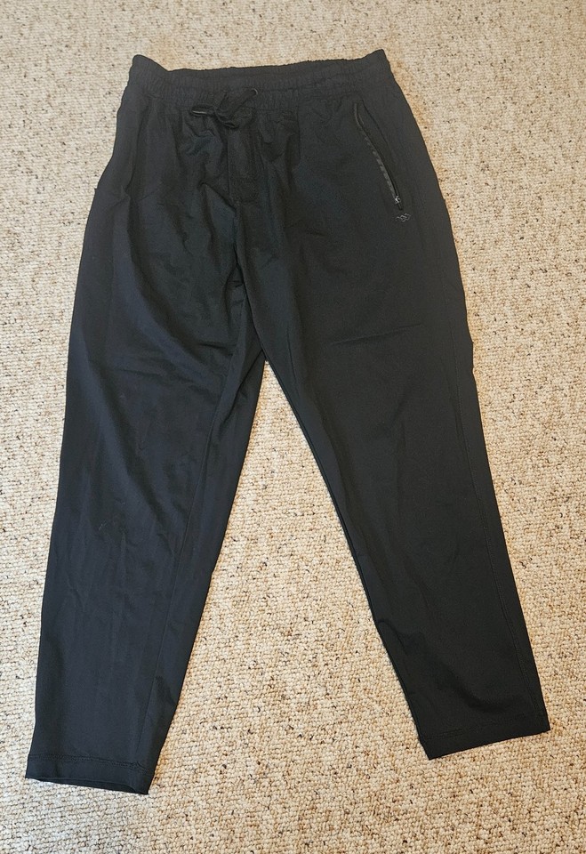 LEG3ND Black Athletic Track Pants Zip Pockets Drawstring Waist XL | eBay