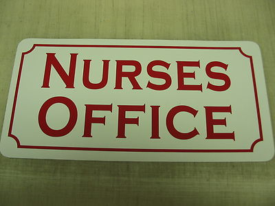 NURSES OFFICE Vintage Style Metal Sign 4 Hospital Building Home RN ...
