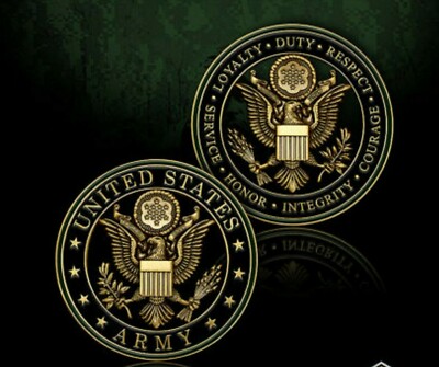ARMY MILITARY LOGO CORE VALUES 1.75" CHALLENGE COIN | eBay