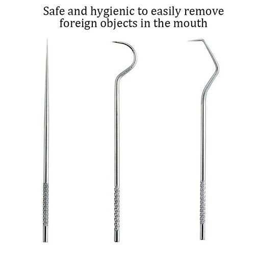 Stainless Steel Floss Stick Reusable Flossing Holder Teeth Cleaning ...