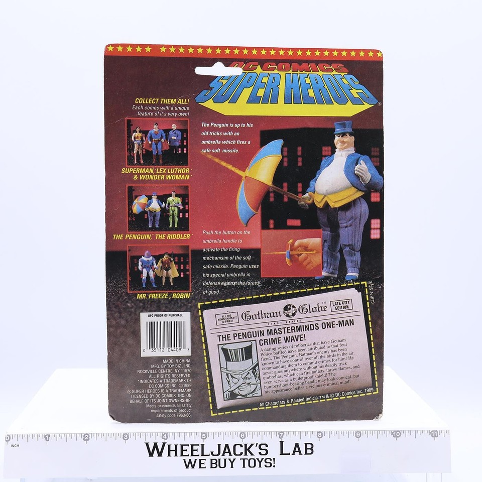 The Penguin Super Heroes DC Comics 1989 NEW MOSC Vintage Toybiz ...