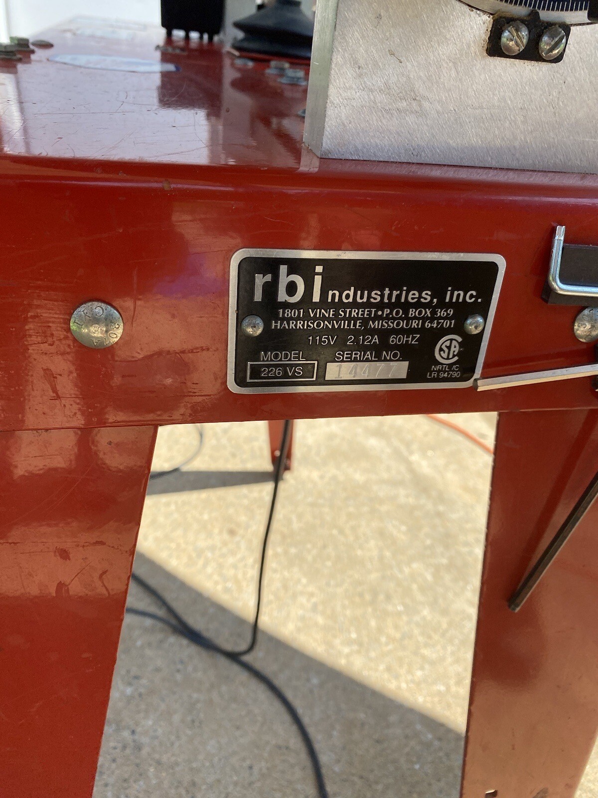 RBI HAWK Precision Scroll Saw With Stand Foot Pedal Switch Including ...