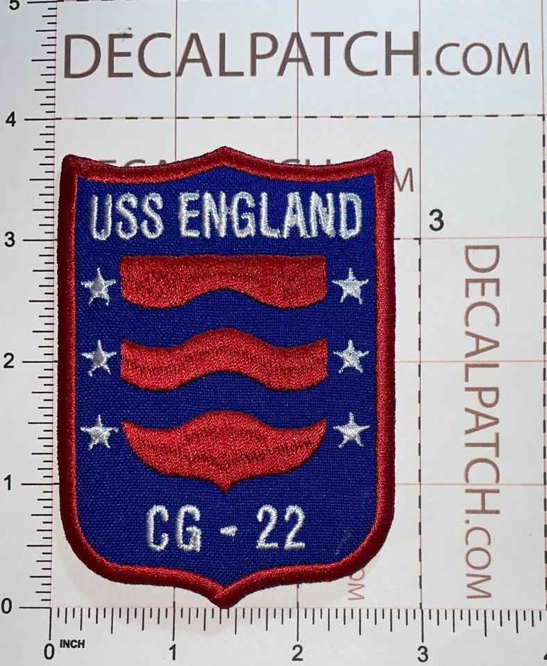 USN USS England CG-22 Command Patch Hook & Iron-On Repro New A101 | eBay