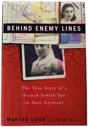 MARTHE COHN Behind Enemy Lines SIGNED 1ST ED French Jewish Spy In Nazi ...