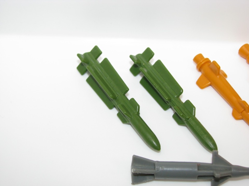 Lot Of Arah GI Joe Missiles for Snow Cat Thunderclap Scrap-Iron Triple ...