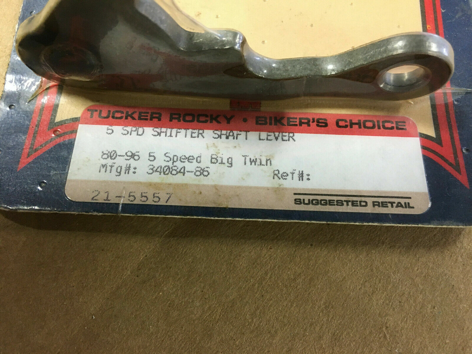 Tucker Rocky 5 speed shifter shaft lever #34084-86 1980-96 BT Harley ...