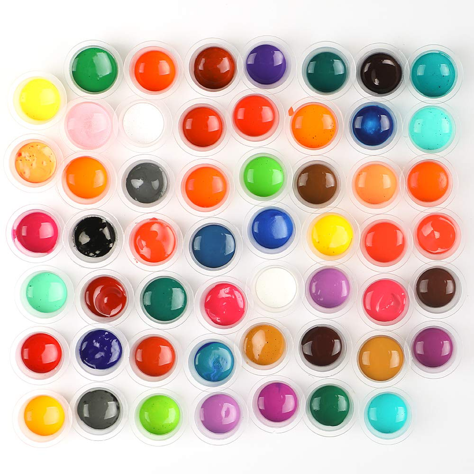 Skin Tattoo Ink Set 54 Pack Primary Color Pigment Professional Supply ...