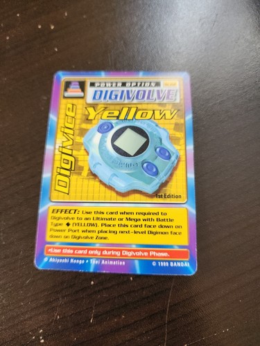 Digivice Yellow ST-62 Digimon Digi Battle Starter 1 Card 1999 Bandai | eBay
