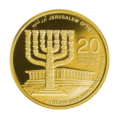 Israel Coin RARE The Menorah 1 oz Gold Proof 20 NIS | eBay