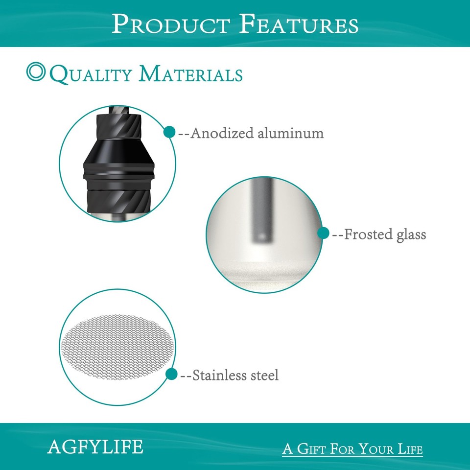 Portable Hookah Set for Travel - Premium Handheld Glass Aluminum Mini ...