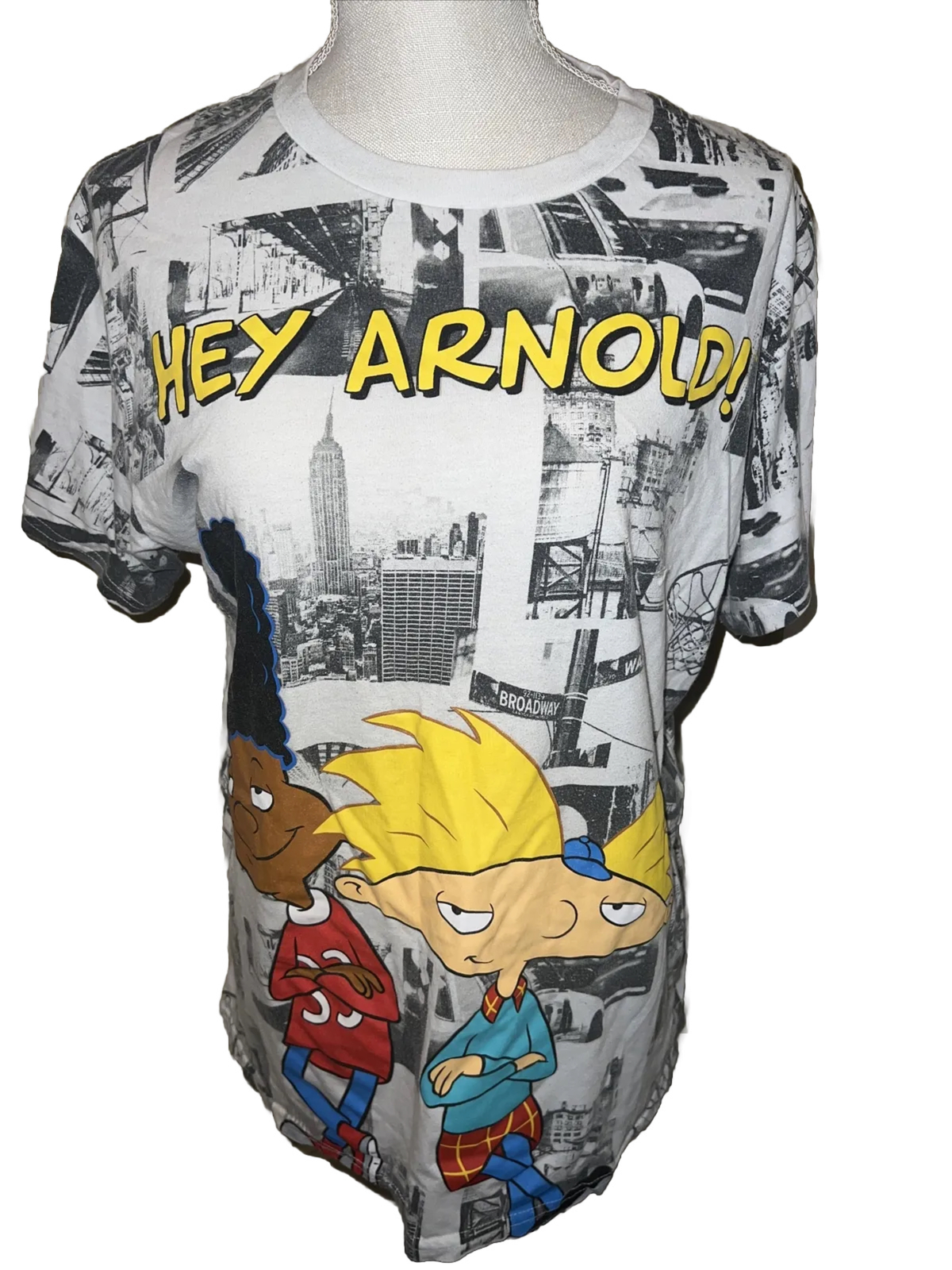 Nickelodeon Graphic T-Shirt Front And Back Hey Arnold… - Gem