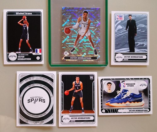 2023-24 Victor WEMBANYAMA RC ROOKIE 6 stickers LOT NBA Panini RARE | eBay