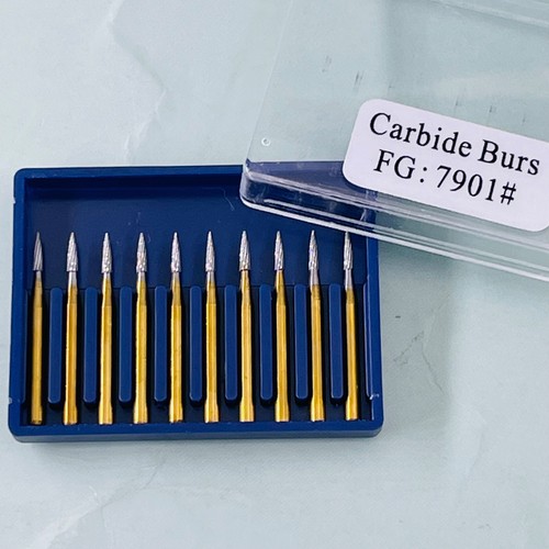 100x FG 7901 Dental Tungsten Carbide Burs Trimming & Finishing ...
