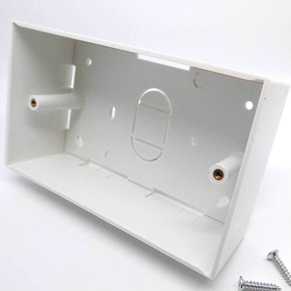RJ45 Network Cat5e Cat6 1 - 2 Gang Face Plate Back Boxes Keystone Jack ...