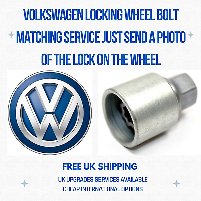 VOLKSWAGEN LOCKING WHEEL BOLT/NUT REMOVER KEY ALL NUMBERS JUST SEND ...