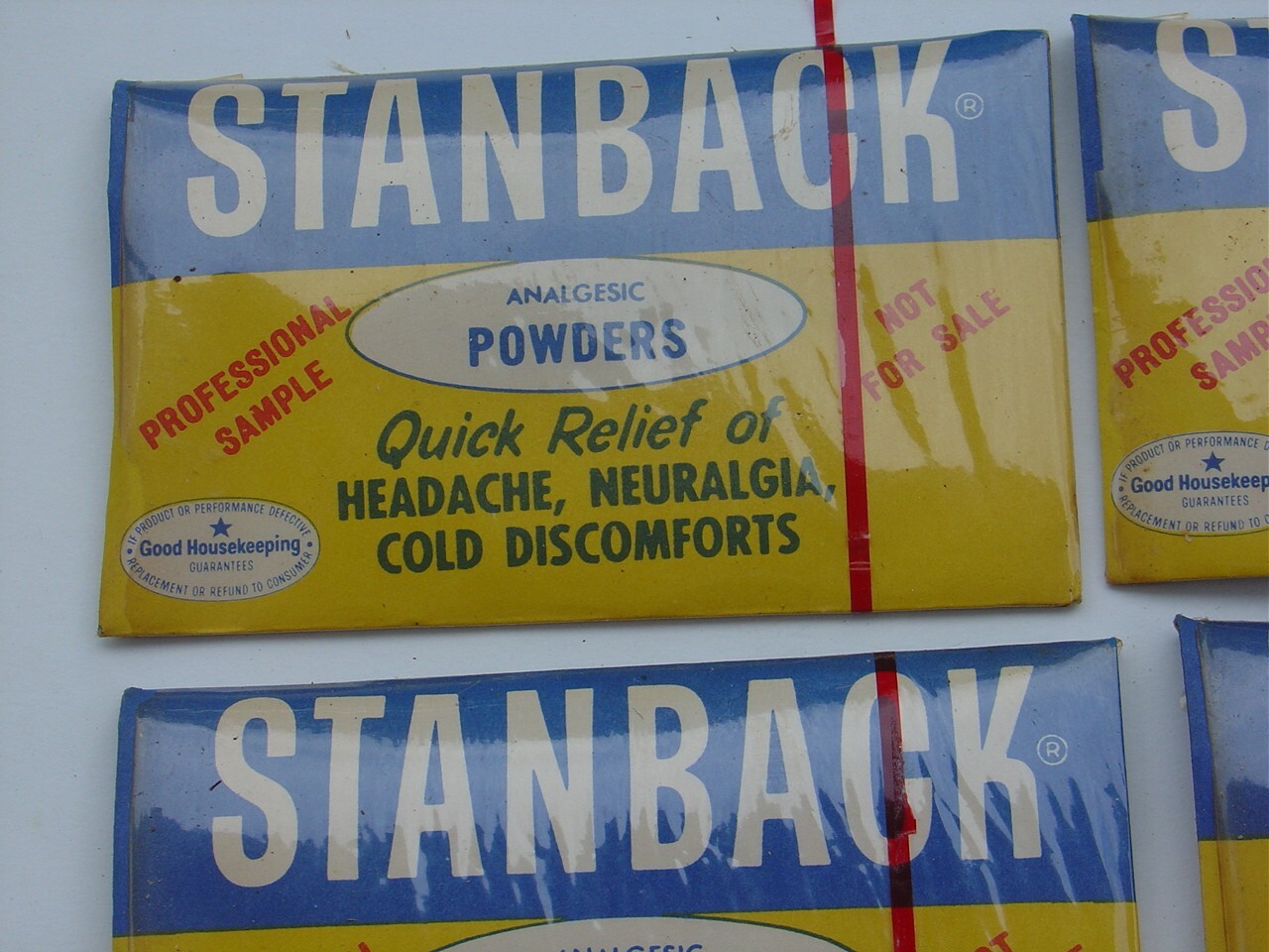 Vintage Advertising Stanback Headache Powders Analgesic Medicine Pack ...