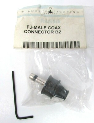 Tech Lighting Freejack Male Coax Connector Adapter 600FJMCCZ NEW | eBay