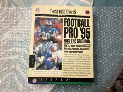 Front Page Sports Football Pro '95 for the PC | eBay