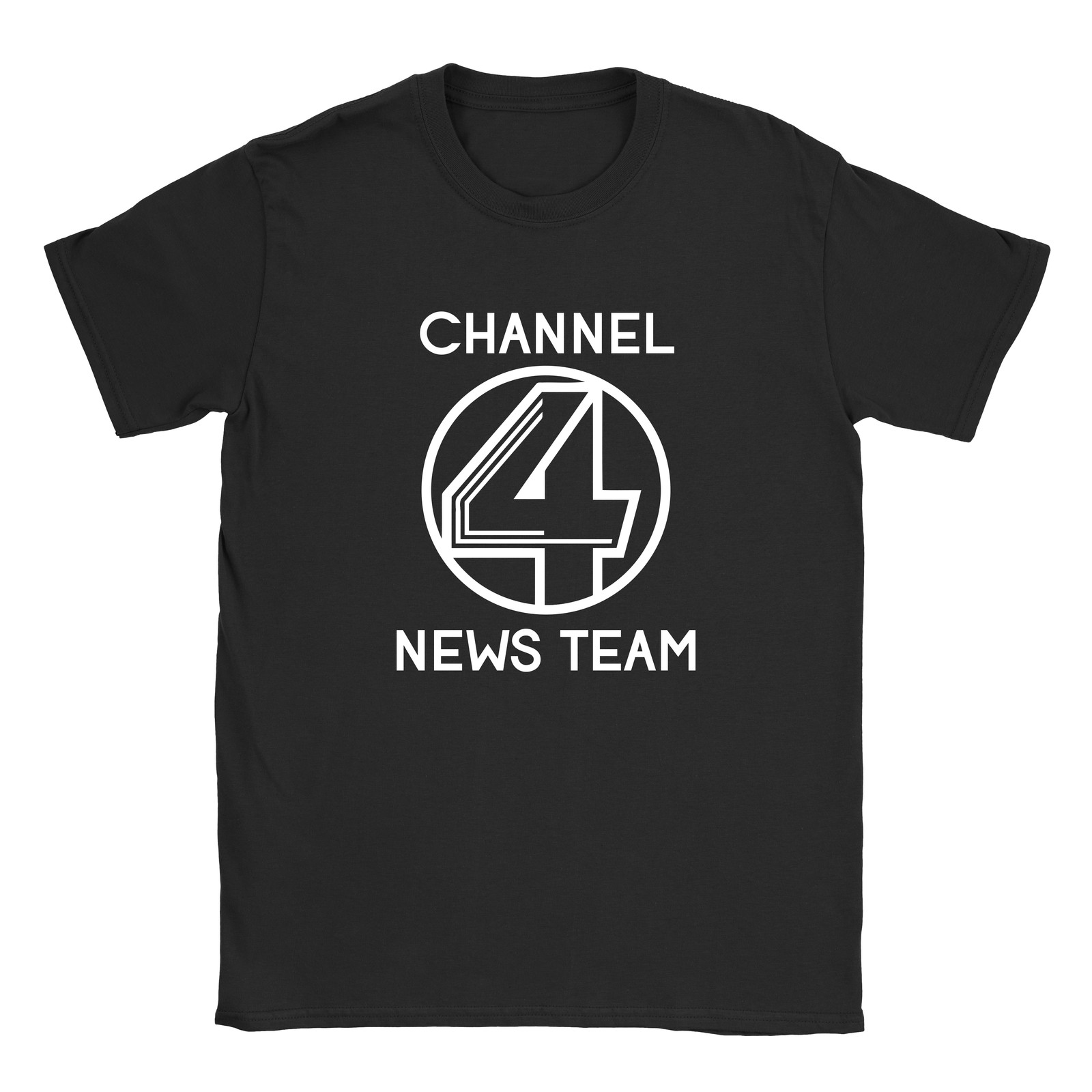 Channel 4 News Team Mens T-Shirt - Anchorman Movie Funny Will Ferrell ...