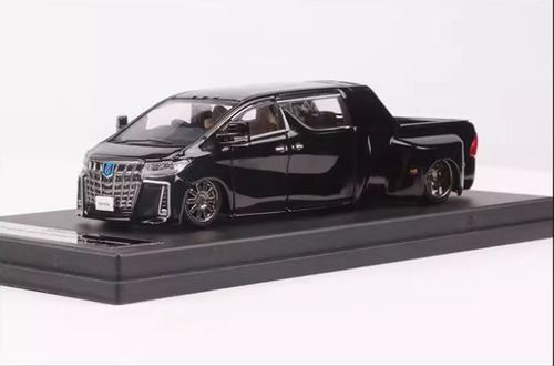 GCD 1:64 Toyota Erffa refitted pickup truck black car model collection ...