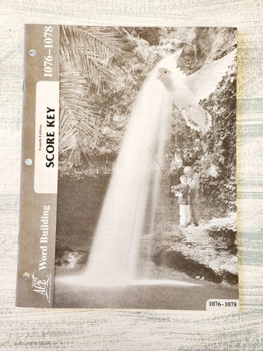 ACE School Of Tomorrow Pace Word Building Score Key 1076-1078 4th Ed ...