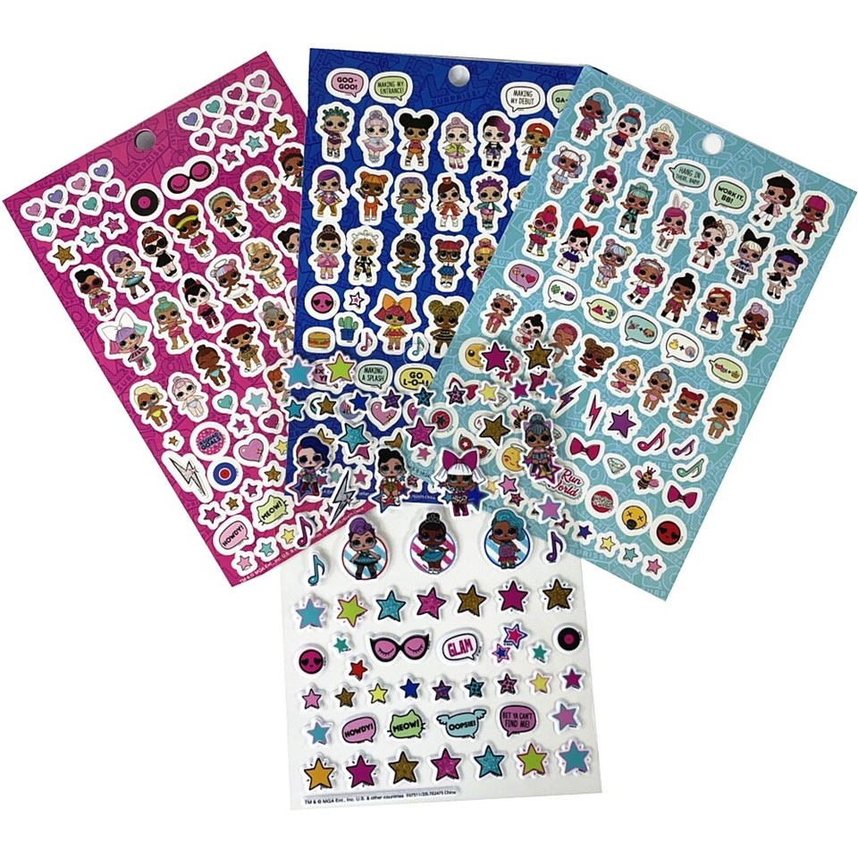LOL Surprise Sticker Book with Puffy Stickers Party Favors Supplies lol ...