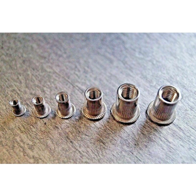 50x A2 Edelstahl Blindnietmutter M8 Nietmutter Nietmuttern ...