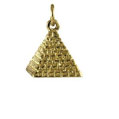 9ct Gold Pyramid Charm | eBay