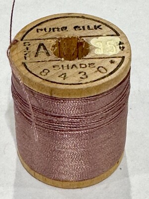 VTG Silk Thread BELDING CORTICELLI Mauve Pink Fly Fishing Tying Sewing ...