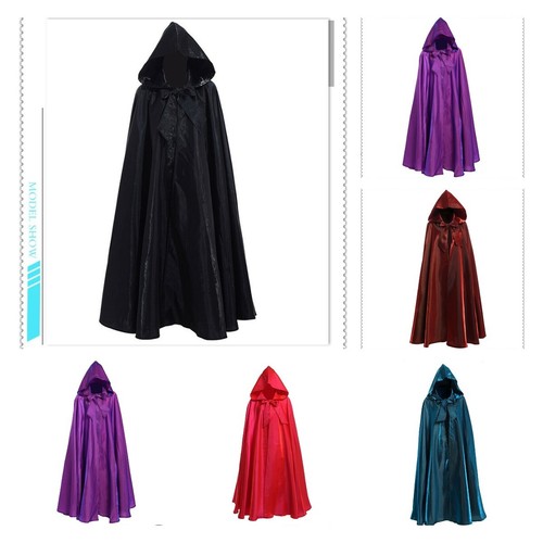Unisex Hooded Cloak With Drawstring Closure Perfect For Halloween And ...