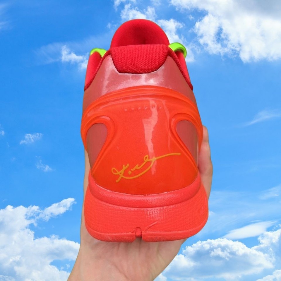 Kobe 6 Protro Reverse Grinch Red FV4921-600 Men's Size US 10 | eBay