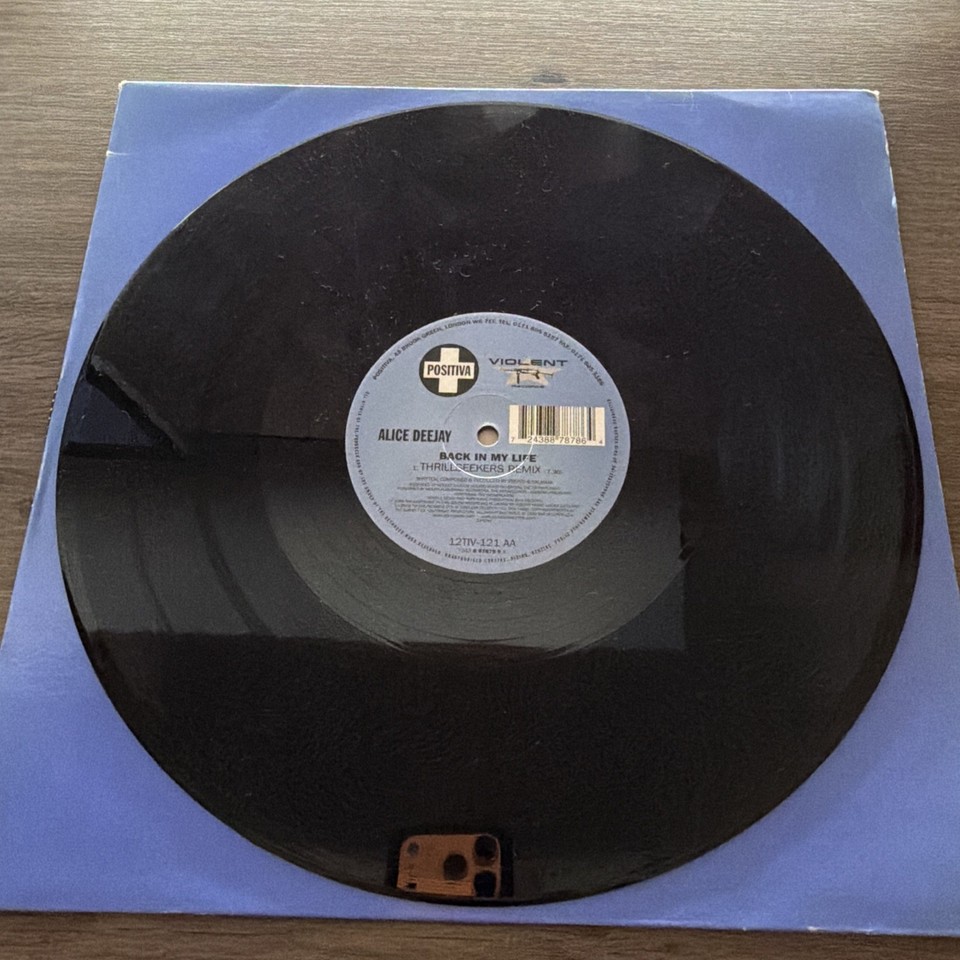 Alice Deejay - Back In My Life - Used Vinyl Record 12 - Z1034z | eBay UK
