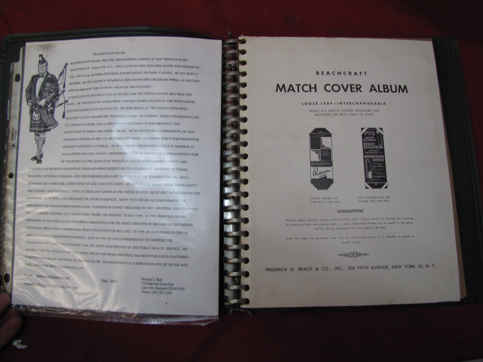 Vintage Match Cover Album filled with 1950s-60s Matchbook covers | eBay