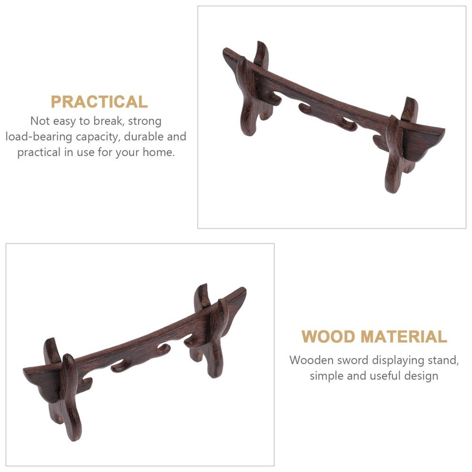 Decorative Sword Holder Household Sword Displaying Stand Wooden Sword ...