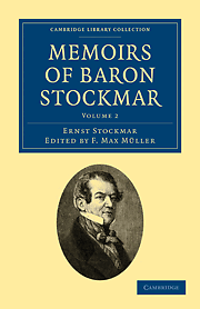 NEW BOOK Memoirs of Baron Stockmar by Ernst Alfred Christian Stockmar ...