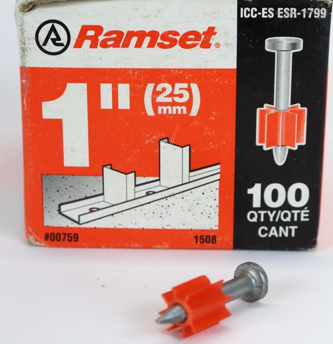 1508 Ramset 1" Powder Fastener 25mm 100 count | eBay