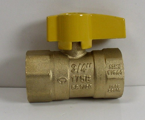 GBV-02 Brass LPG Ball Valve 3/4 FNPT 125 PSI | eBay